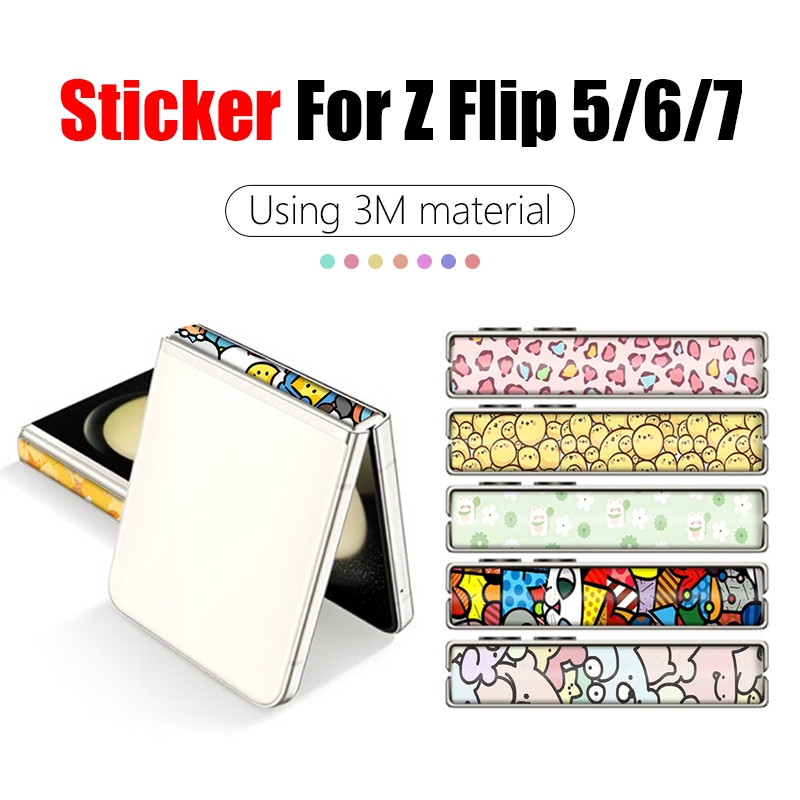 Z Flip 7 Cartoon 3M Sticker Hinge Cover For Samsung Z Flip 6/5 5GCenter ...