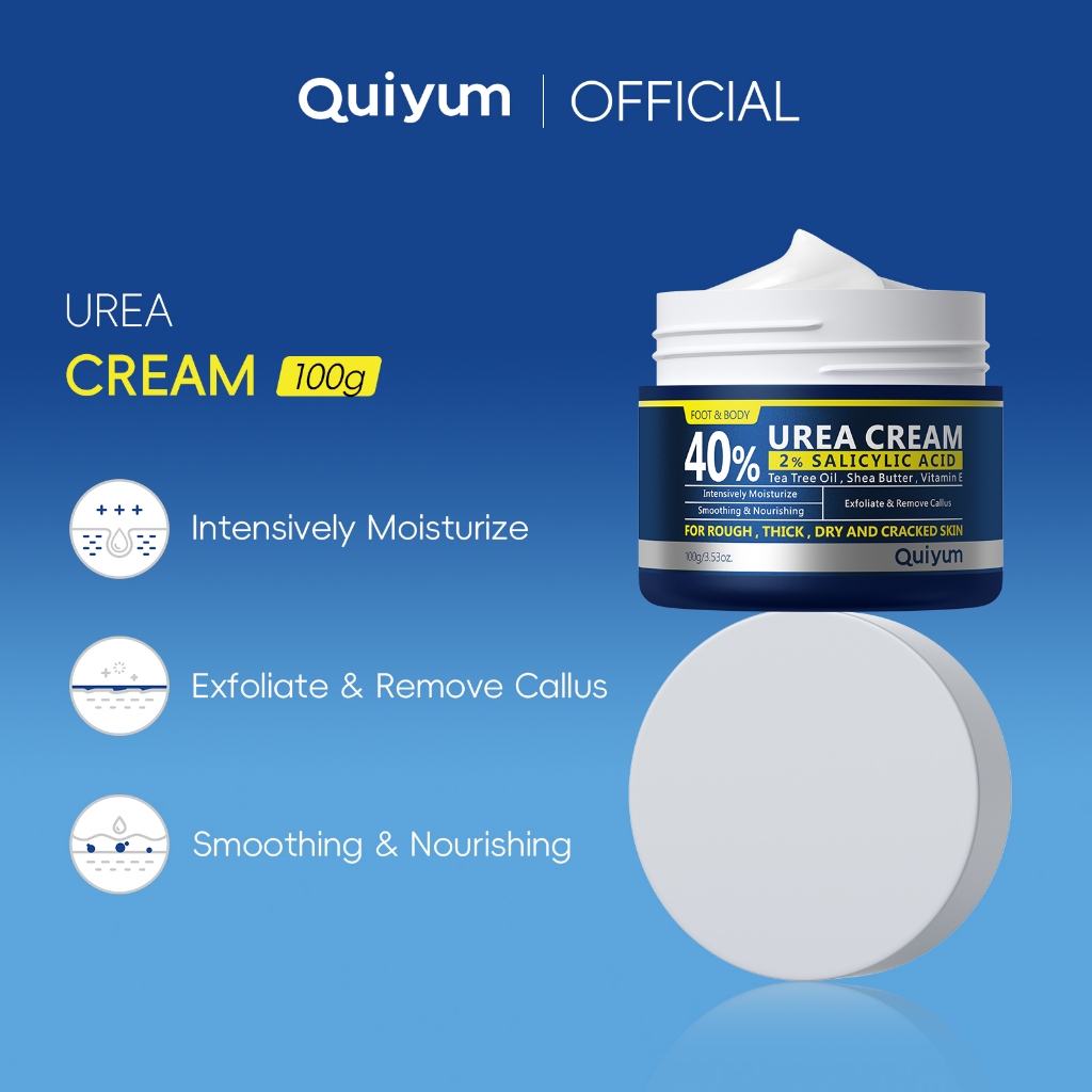 QUIYUM Urea Cream Salicylic Acid Tea Tree Oil Intensively Moisturize ...