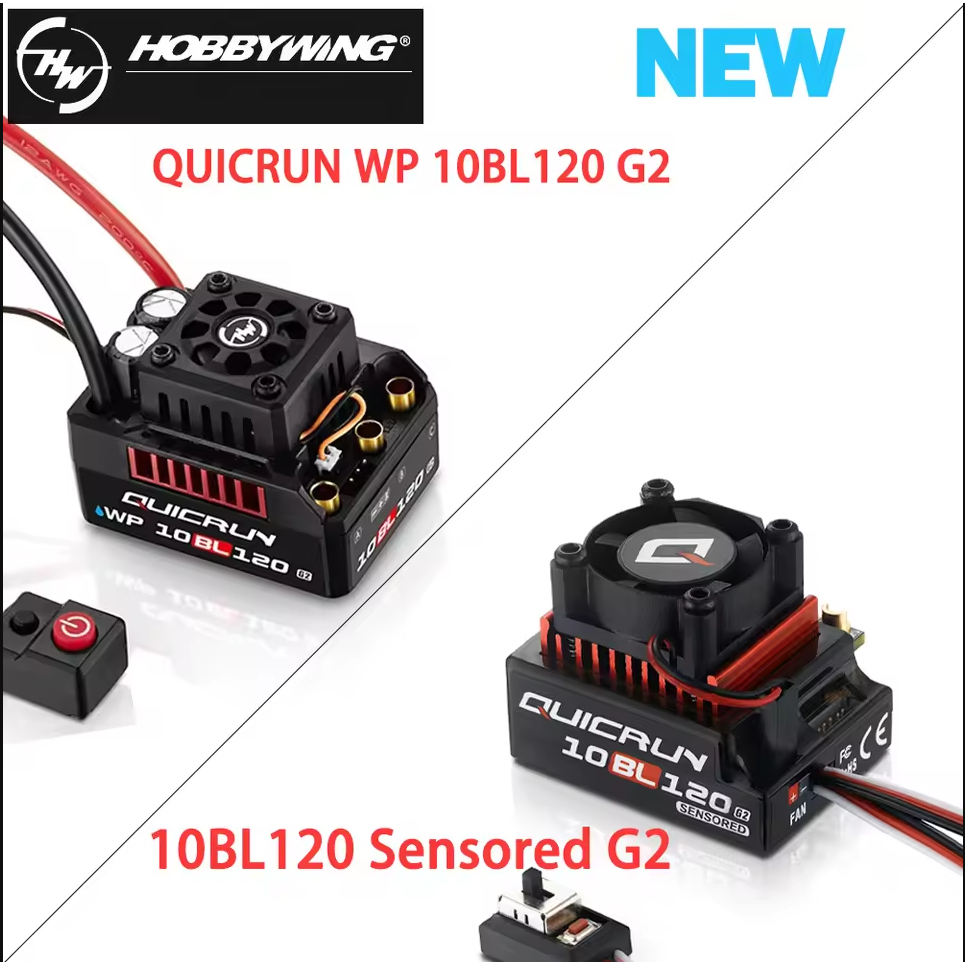Hobbywing Quicrun WP 10BL120 G2 120A 2-4S Sensorless Brushless ESC ...