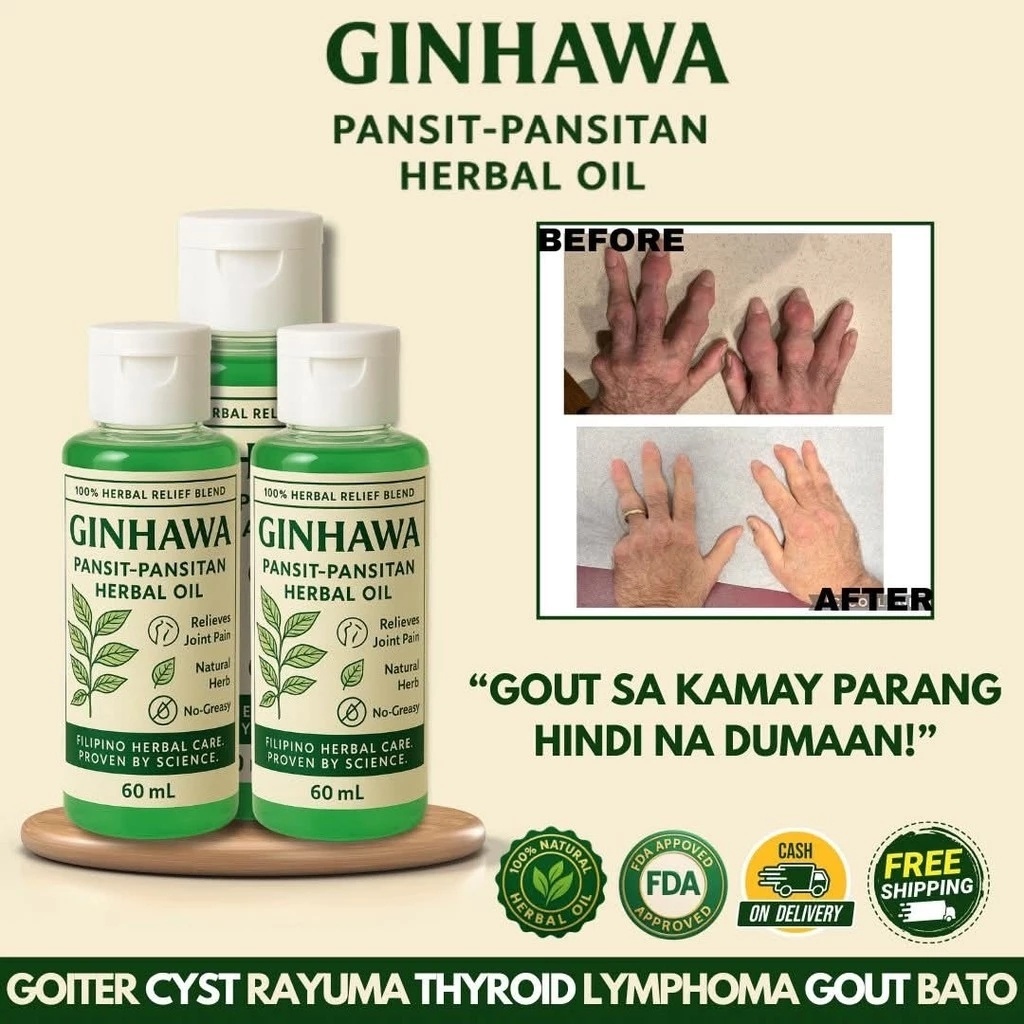 Ginhawa Pansit Pansitan Herbal Oil 60ml Nature's Remedy for every Pain | Shopee Philippines