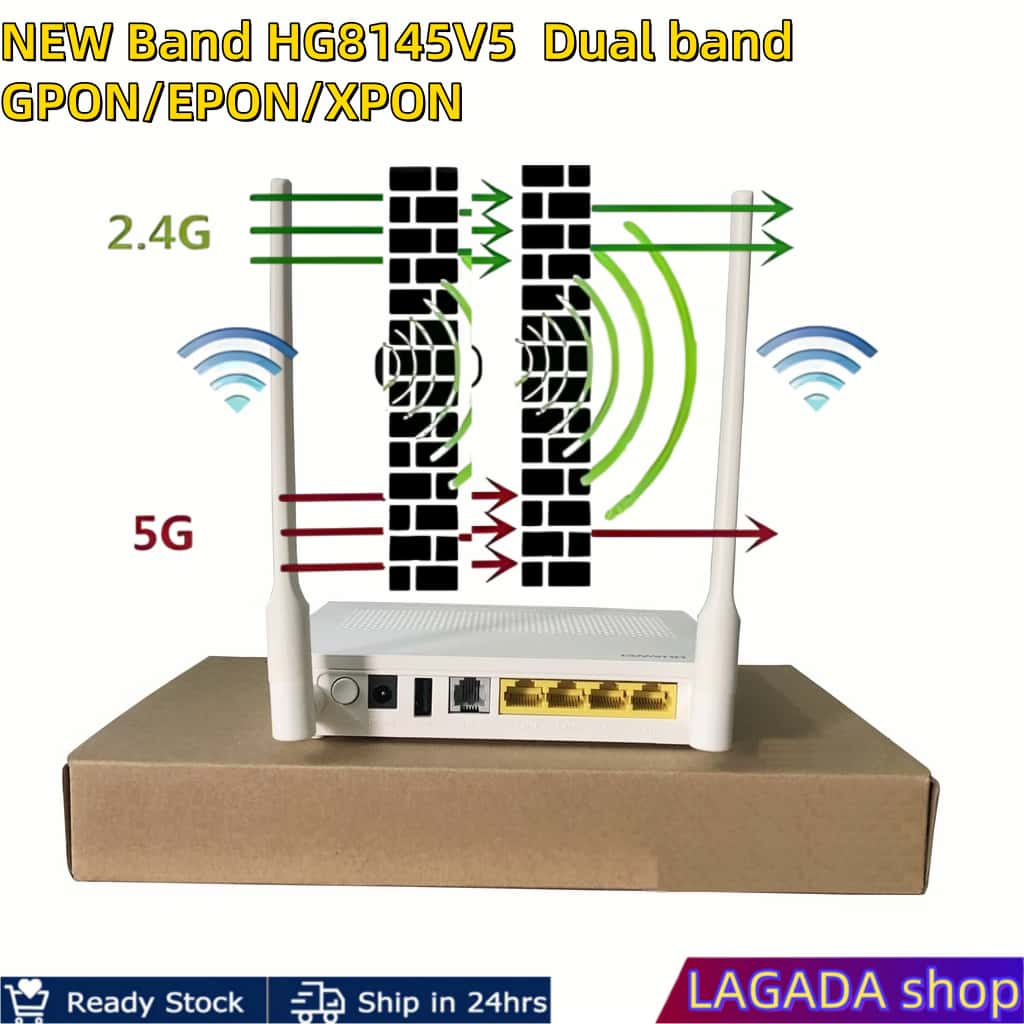 HUAWEI NEW band 5v5 hg8145v5 dual band 4G 5G HG8546m xpon gpon epon ...