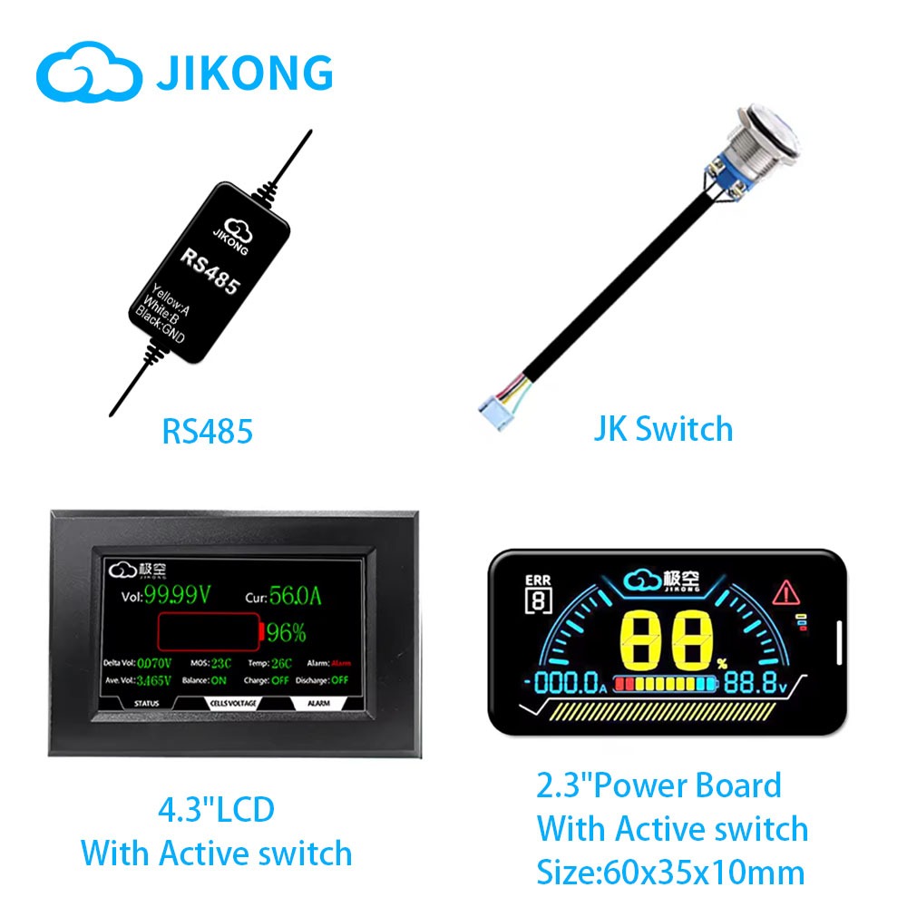 JIKONG BMS old 4.3 inch LCD display suitable for all JIKONG BMS models ...
