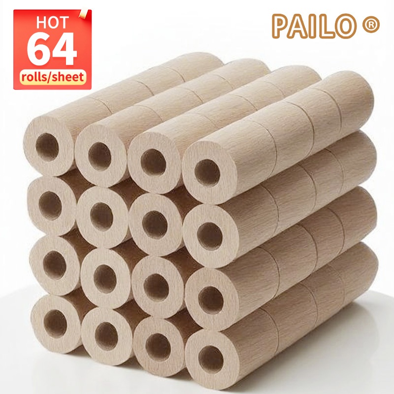 PAILO 64 Roll Paper Commercial Paper Toilet Paper 4-plys/130 Pulls ...