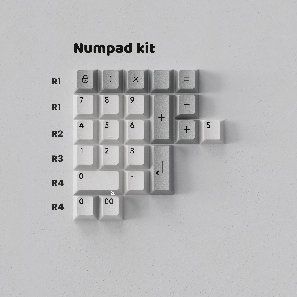 PBTfans Modern Japanese Desko Numpad kit/ Spacebar kit | Shopee Philippines