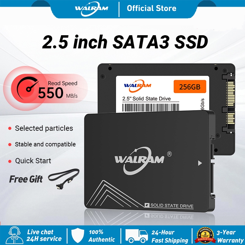 Walram 2.5" SATA SSD 128GB 256GB 512GB 120GB 240GB 480GB 1TB Internal ...