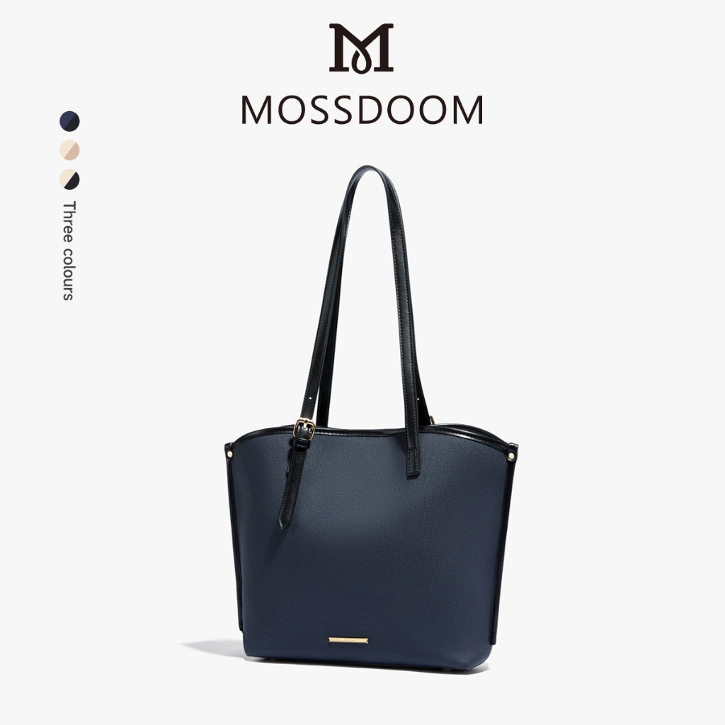 MOSSDOOM Women's Bag Aubrey Bag Simple Plain Color Tote Shoulder Bag ...