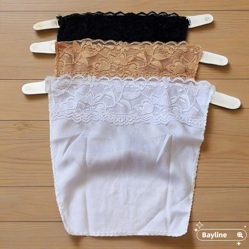 Bayline-3PCS Women´s Clip-on Lace Mock Camisole Bra Insert Modesty ...