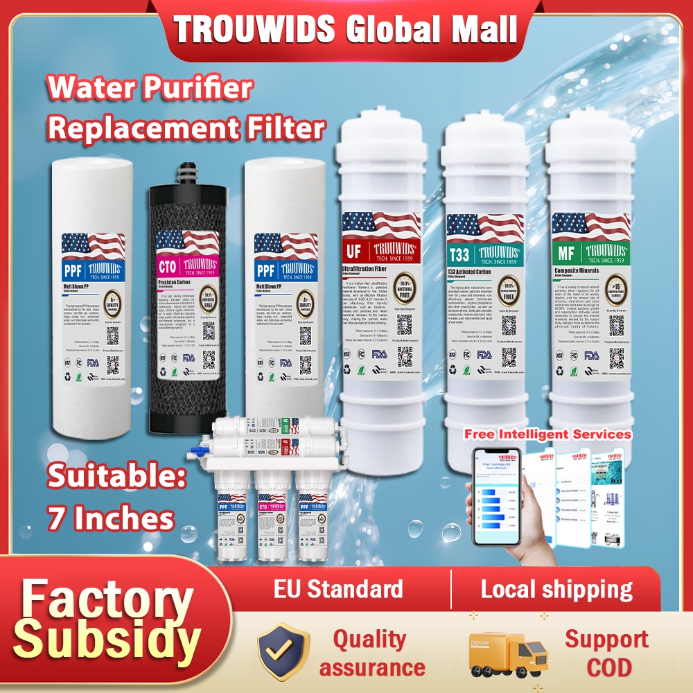 TROUWIDS High-Performance Water Purifier Water Filter Replacement ...