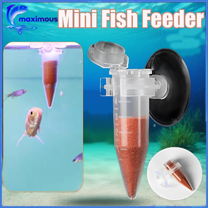 Fish Feeder Mini Automatic Brine Shrimp Funnel Cup Fish Food Feeder ...