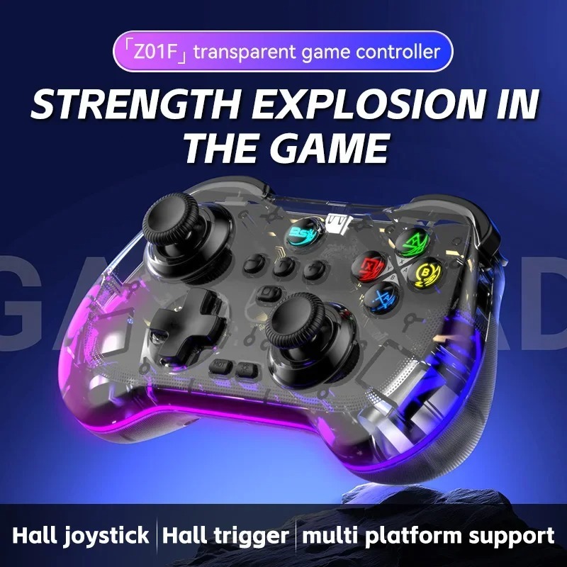 New Z01F Game Controller Hall Effect Joystick, RGB Light ...