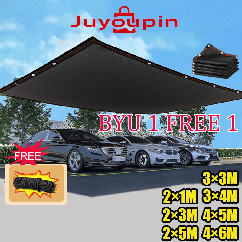 【BUY 1 TAKE 1】Sun Shade Net Anti UV 95% Black greenhouse Car shed ...