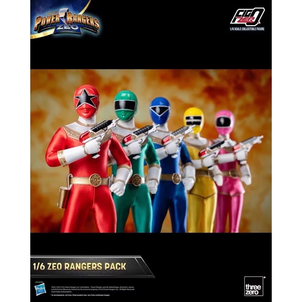 Threezero FigZero 1/6 Power Rangers Zeo Red Ranger 3Z0762 Articulated ...