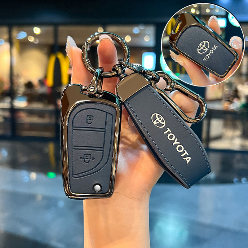 Flip Car Key Fob Cover Case Shell Keychain For Toyota Fortuner Hilux ...