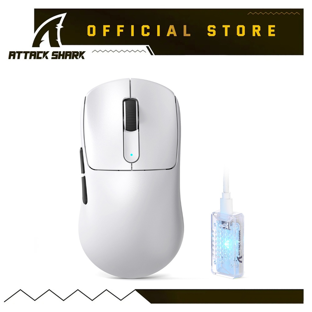 ATTACK SHARK V5 Ultra-Light Tri-Mode Gaming Mouse ≥20000FPS, 8Khz ...