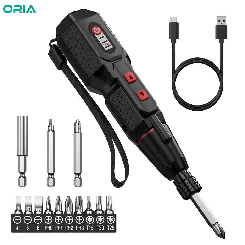 ORIA Electric Screwdriver Rechargeable Power Screwdrivers Set Cordless ...