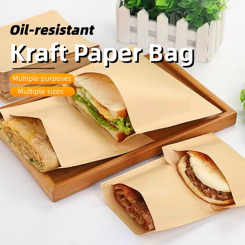 50PCS/Pack Wax Paper Sandwich Bags 8x6 inch Wax Paper Bags, Greaseproof ...