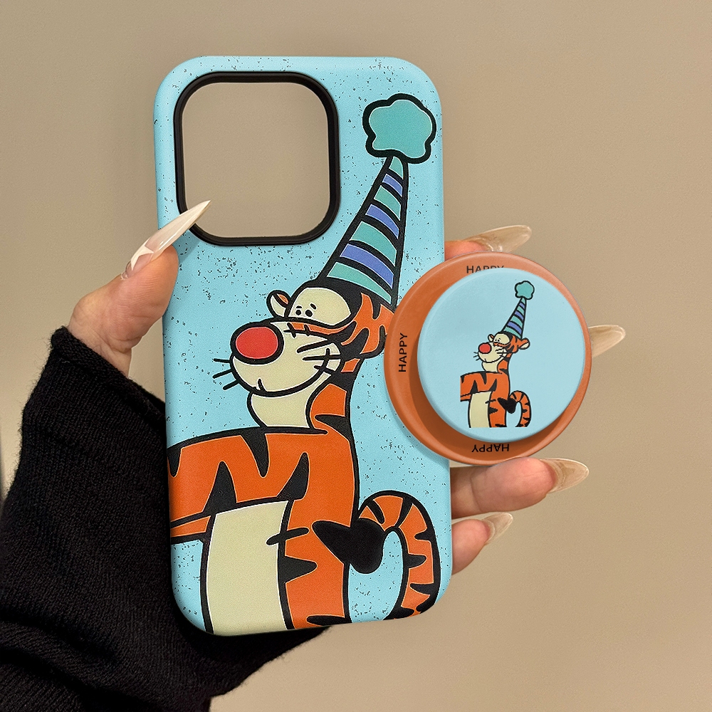 Cute Tigger Pattern 2-in-1 Stand Case for iPhone 11 12 Pro 13 Pro Max ...