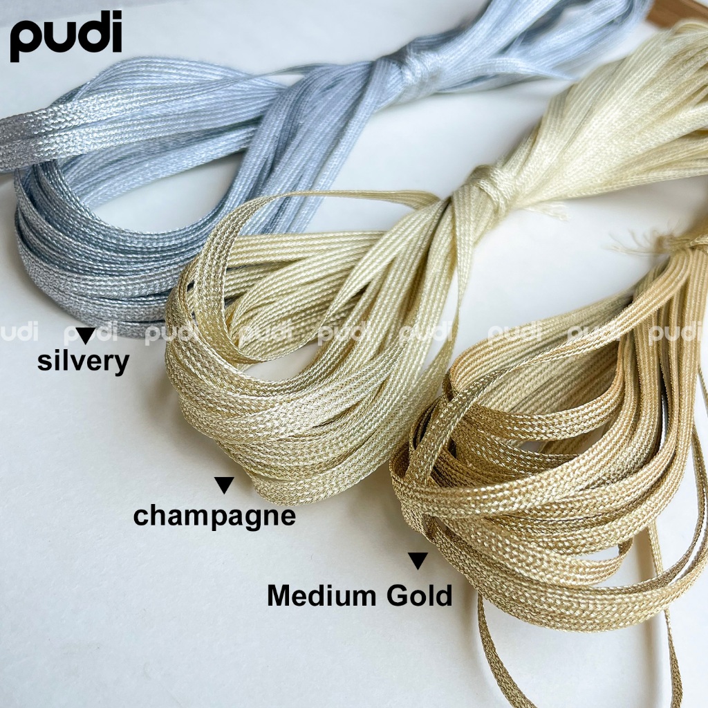 4mm Gold Silver Sling Ribbon Gift Ribbon Packaging Fine Ribbon Ribbon ...