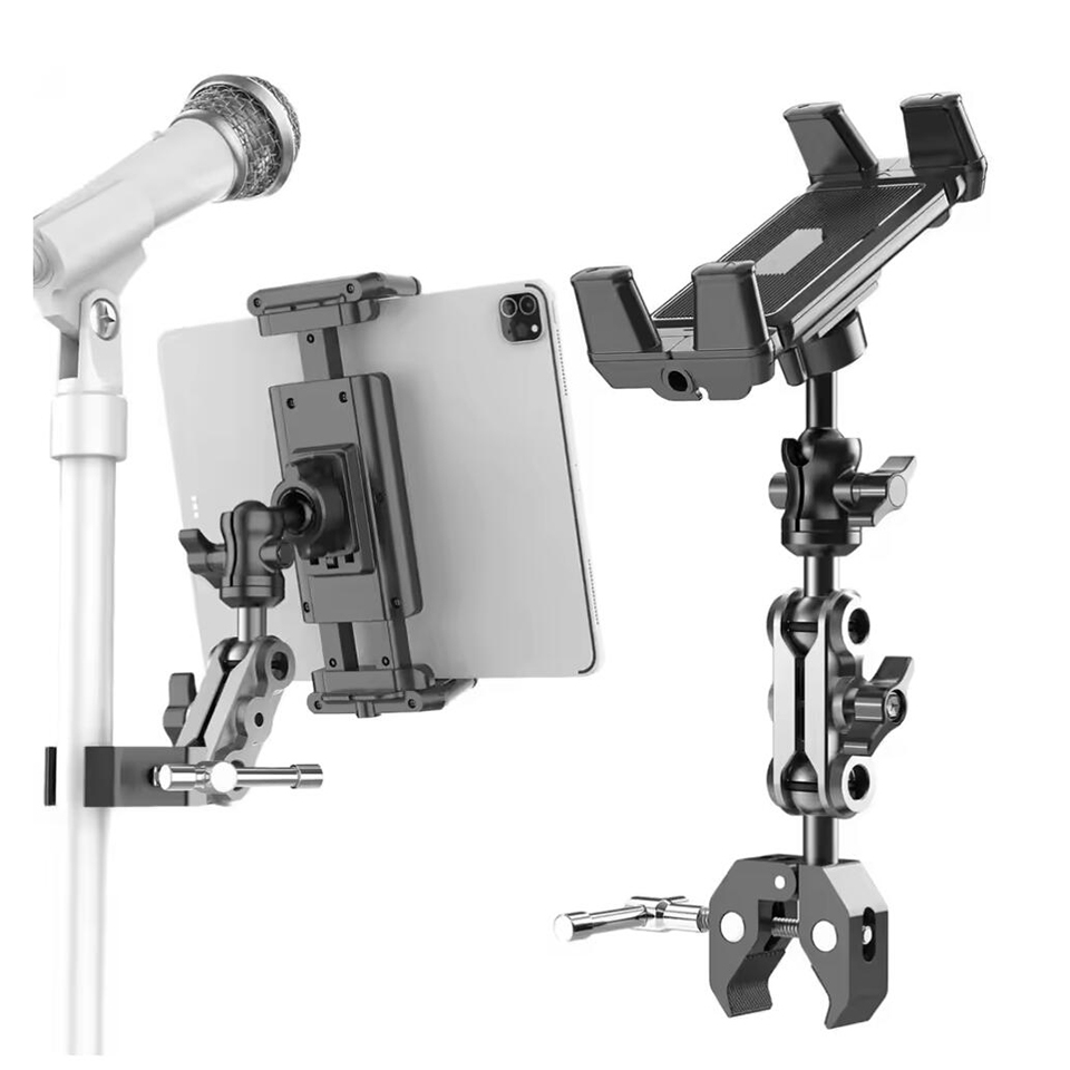 Treadmill Tablet Holder Tablets Mount for 4-15 inchs Clamp Adjustable ...