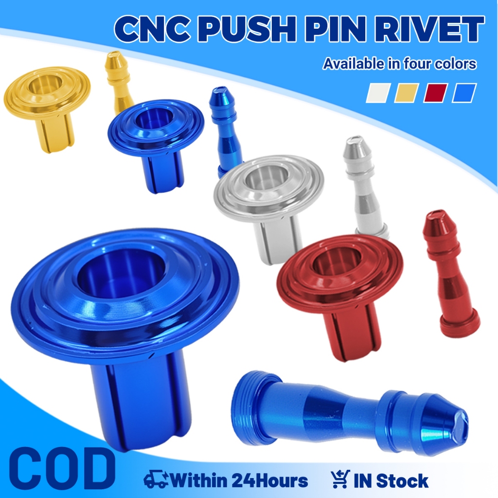 6PCS Universal PrecisionLock Push Pin Rivet CNC Aluminum M5x15 For ...