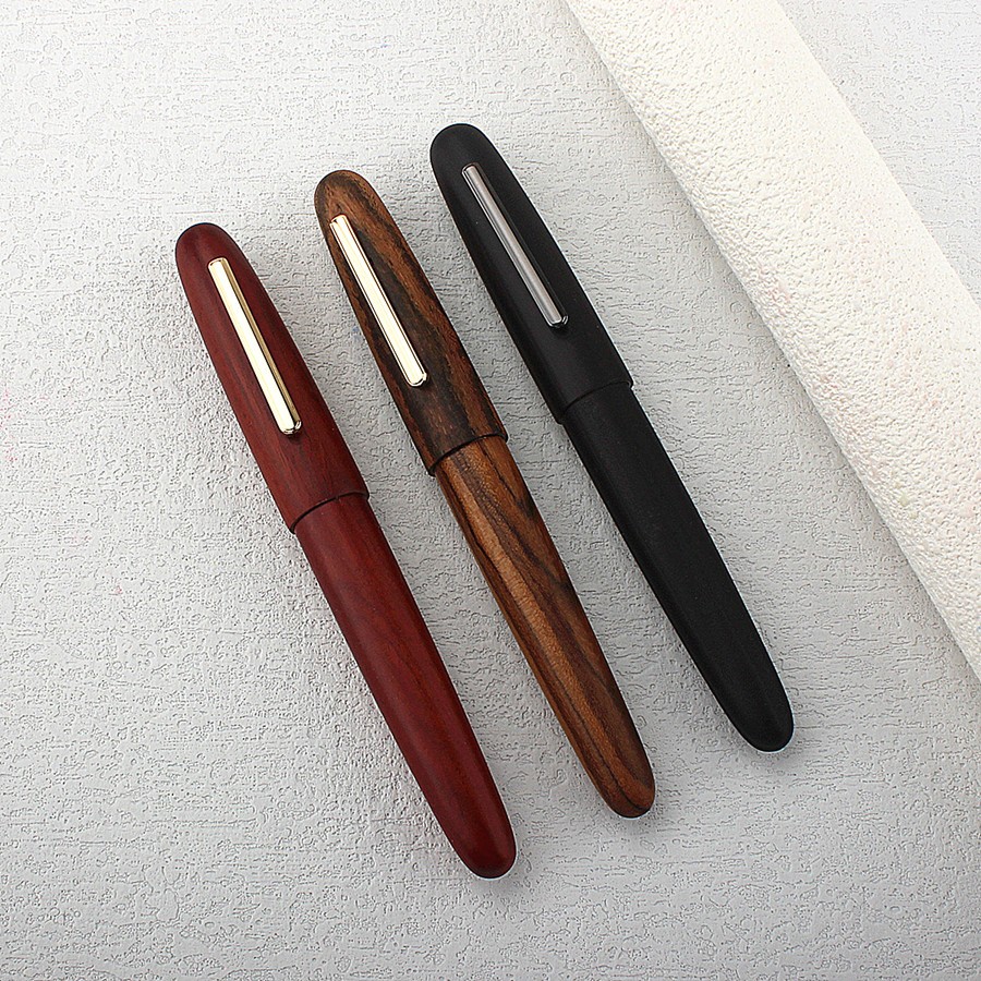 Jinhao 9056 Wooden Material Thick Pen Holder Rotating Pen Cap Pen ...