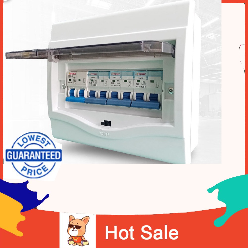 Panel box set with 6 circuit breakers Set of boxed 2p20A 20A 20A 32A ...