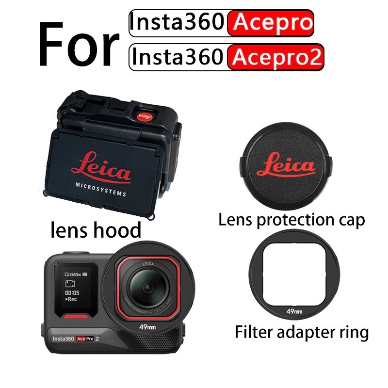Insta360 New Ace Pro 2 Lens Cover 49m Filter Adapter Ace Pro 2 Explorer ...