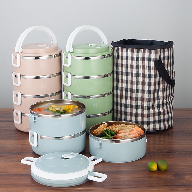 【COD】STACKABLE THERMAL LUNCH BOX STAINLESS STEEL HOT FOOD BENTO ...