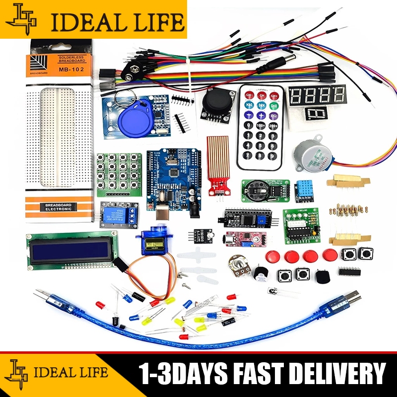 Boxed2023 Makerlab Upgraded Starter Kit for Uno R3 DIP with PDF Manual Lessons Compatible ...