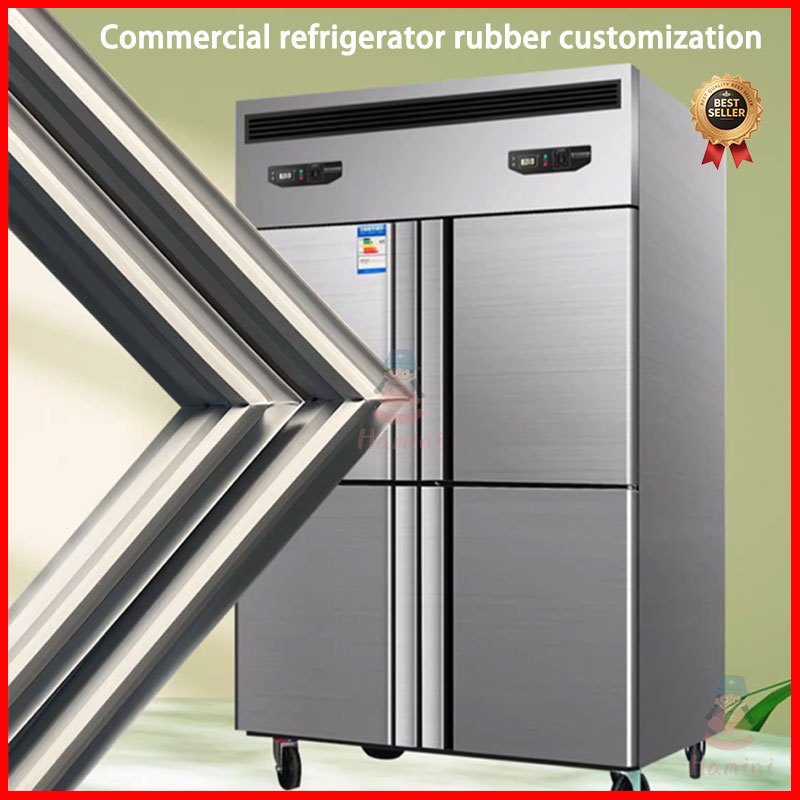 Commercial refrigerator rubber custom freezer seal strips four-door six ...
