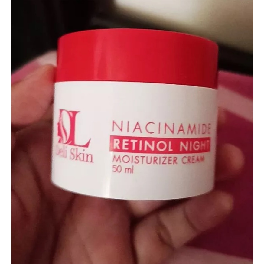 DELI SKIN NIACINAMIDE RETINOL NIGHT MOISTURIZER CREAM | Shopee Philippines