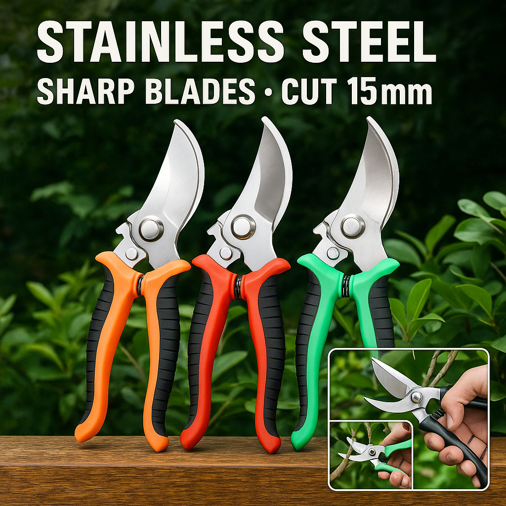 Garden Pruning Shears Plant Cutter Scissor Stainless Steel Garden ...