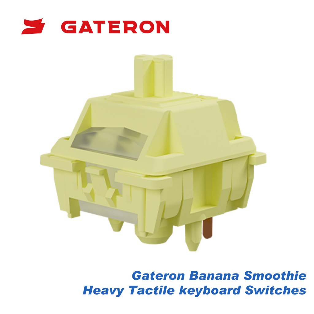 GATERON Banana Smoothie Heavy Tactile keyboard Switches Linear 60gf ...