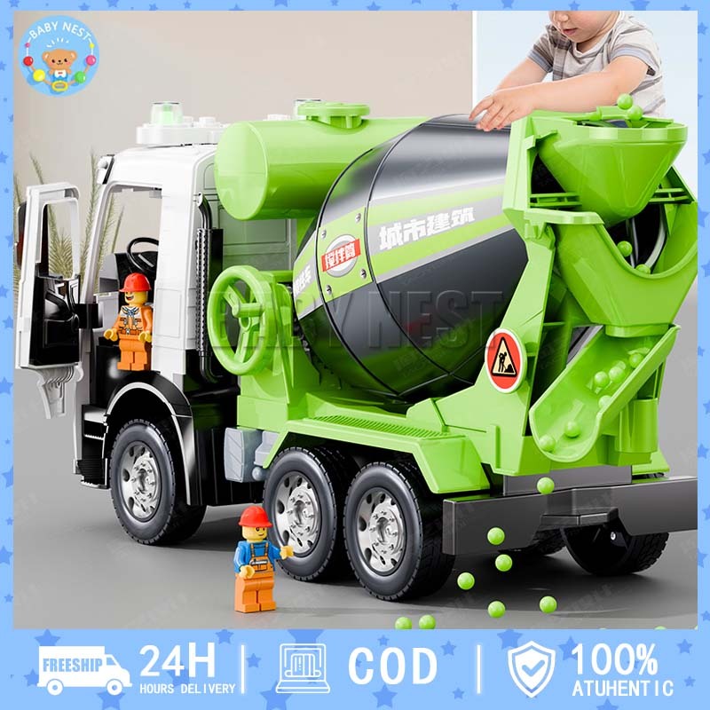 Big Toy Car Large Cement Truck Mixer Truck Toy Boy Children Engineering ...