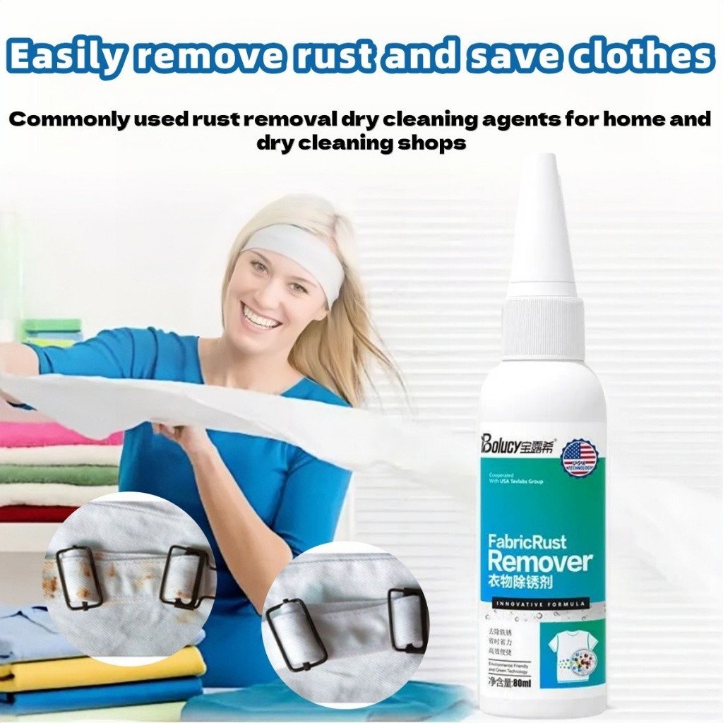Fabric Rust Stain Remover Clothes Cleaner Drop Clothing Cleansing Rust ...