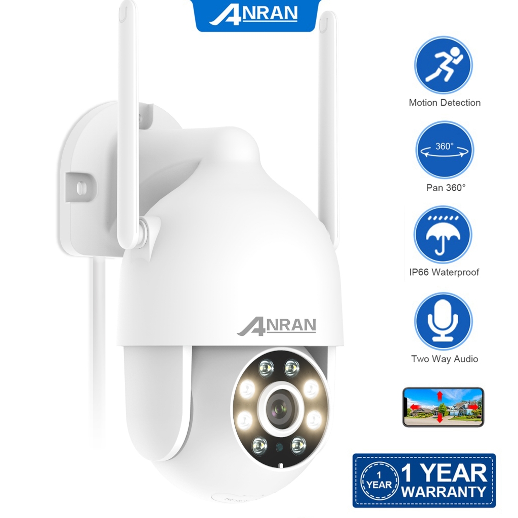 ANRAN Wifi Camera NVR with Screen 5MP CCTV Out door Surveillance Colour Night Vision 2TB Hard ...