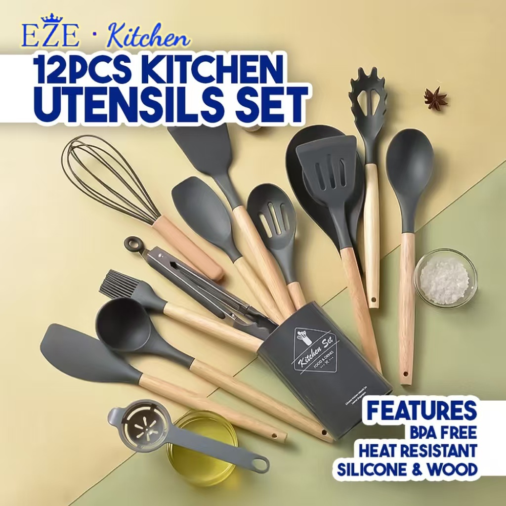 19pcs Kitchenwares kitchen utensils non stick cookware set sandok set ...
