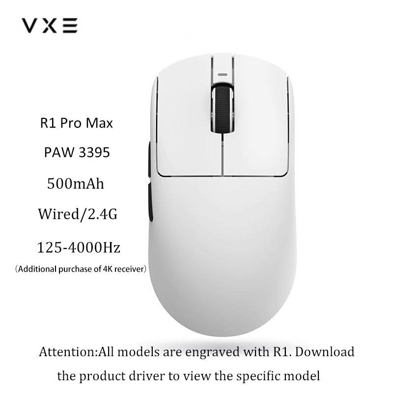 VXE dragonfly R1 Mouse Game PAW3395 Lightweight Wireless Mouse | Shopee ...