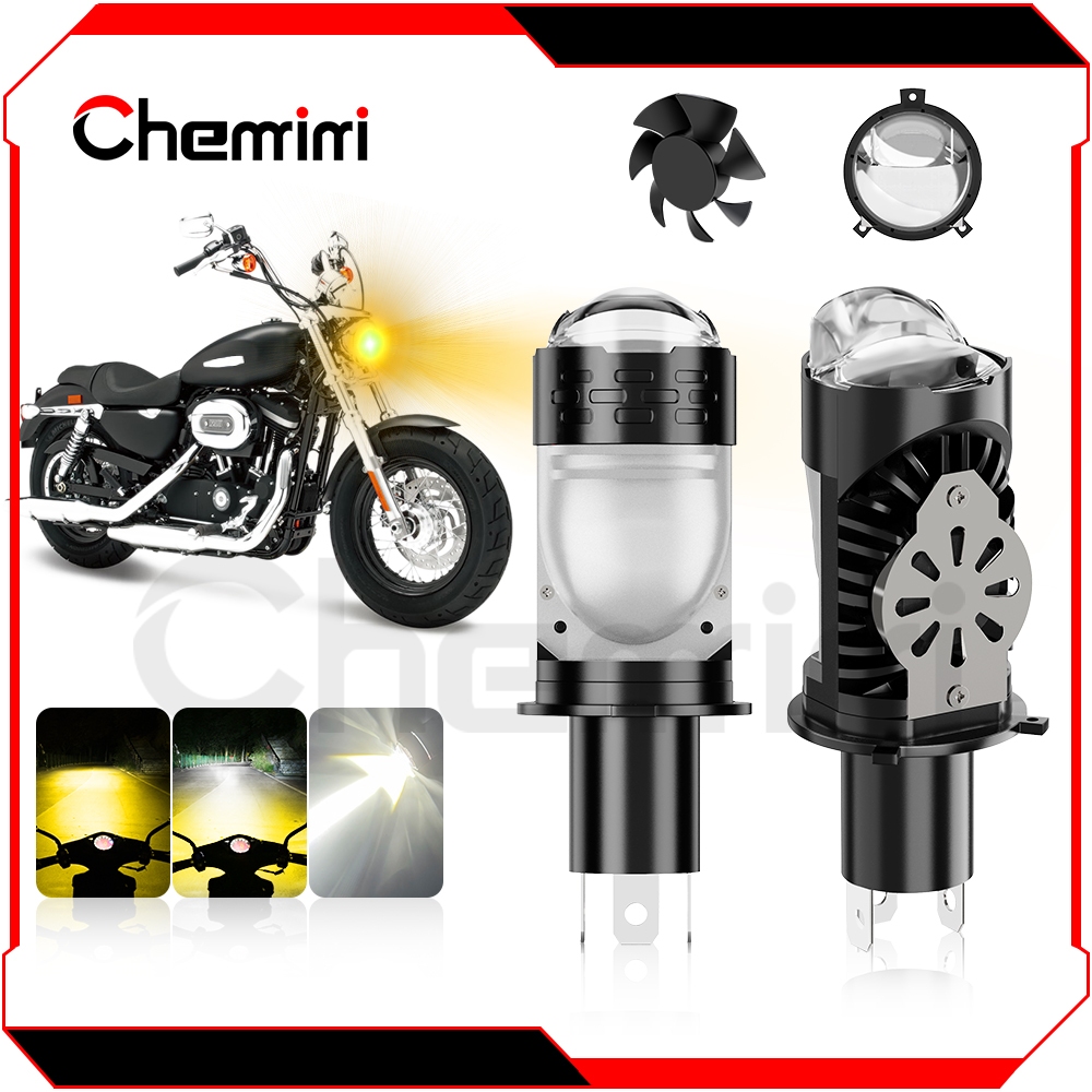 1 PC LED H4 headlights High/Low beam Original Mini Lens Led Lens 1:1 ...
