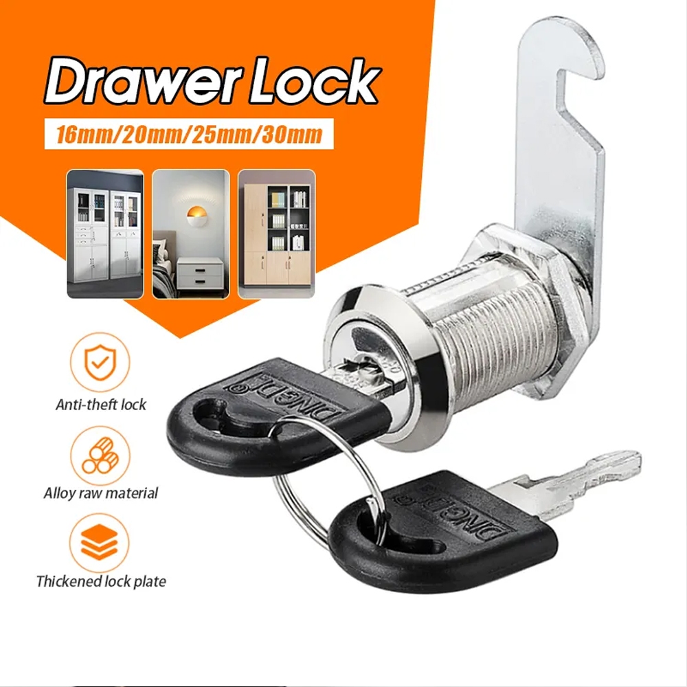 Drawer Lock Letter Box Lock Cam Lock 16mm 20mm 25mm 30mm Cabinet ...
