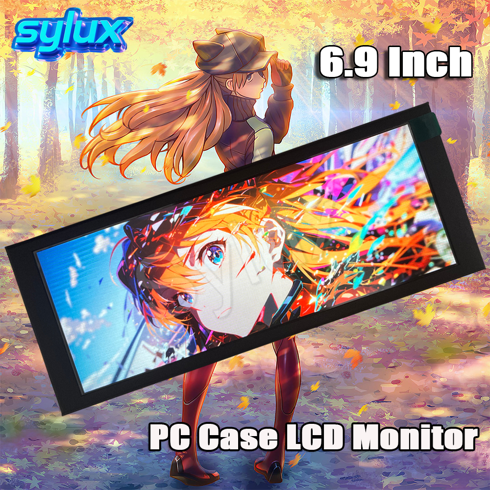 6.9 Inch LCD Extended Monitor Long Strip Secondary Screen For Raspberry ...