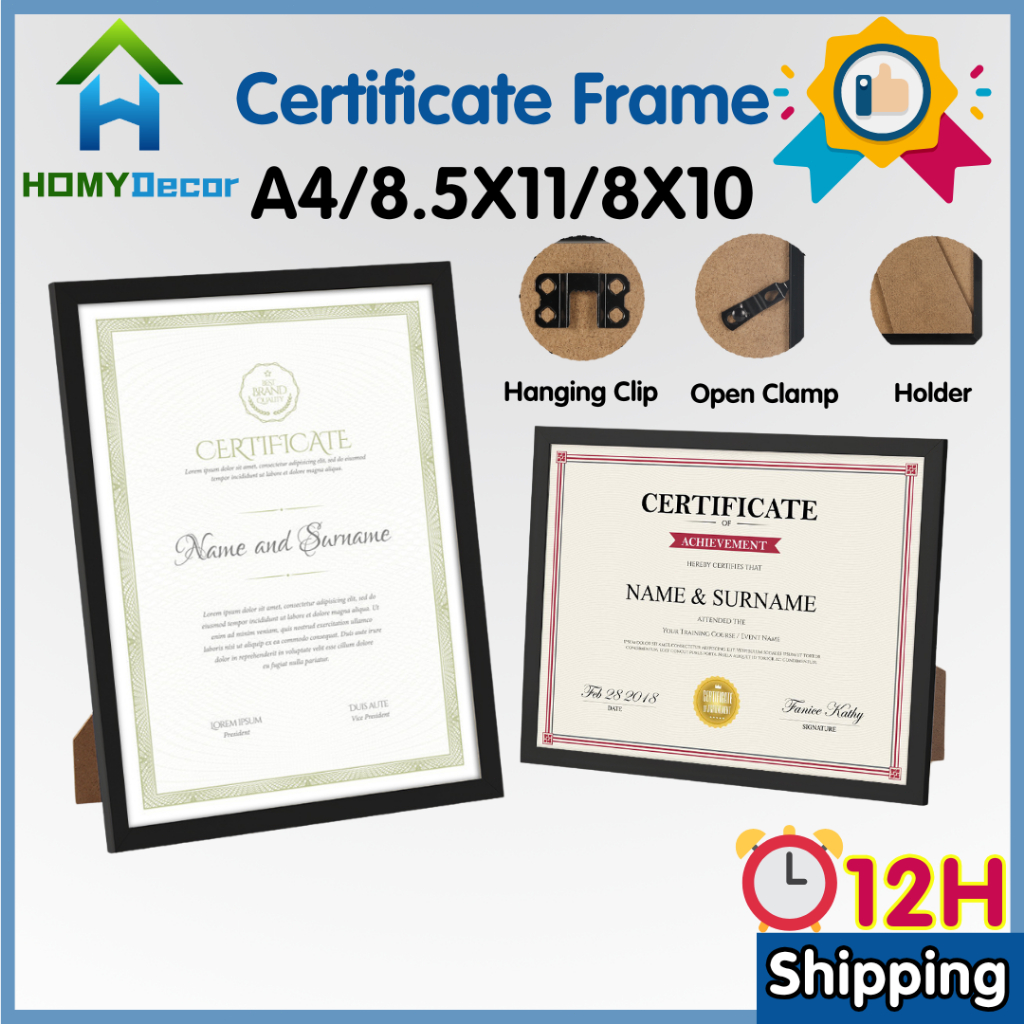 Shop certificate frame for Sale on Shopee Philippines