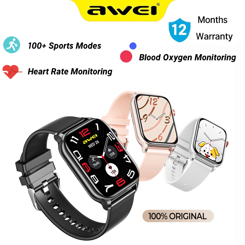 Awei H60 Smart watch 1.95" AMOLED Touch Screen Waterproof Fitness ...