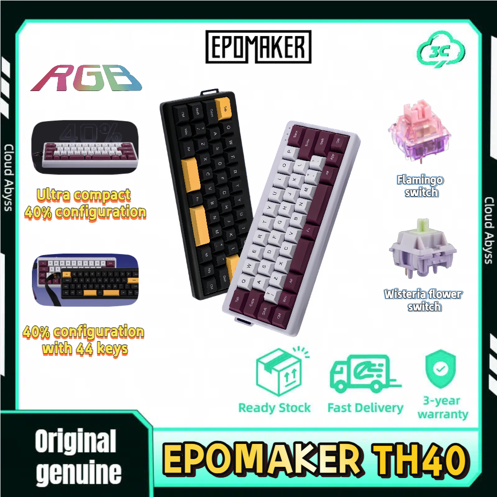 Epomaker Th40 Customized Mechanical Keyboard With 40 Configuration