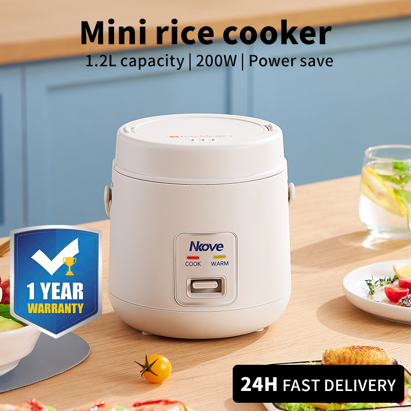 1.2L Rice Cooker Mini Non-stick inner Energy saving Quick Heat Multi ...
