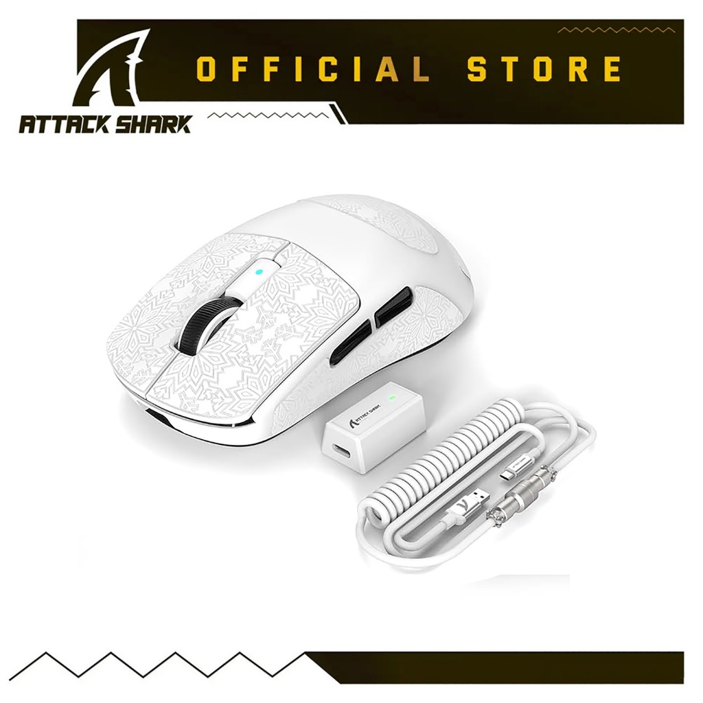 ATTACK SHARK R6 Ultralight 39g Wireless 8K PAW3950MAX Gaming Mouse ...