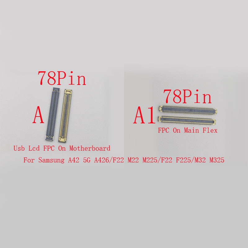2-10Pcs Usb Lcd Display FPC Connector Plug For Samsung Galaxy F22 M22 ...