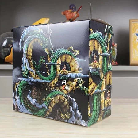 【Local shipping】22cm DRAGON BALL Shenron Son Goku Cosplay Super Saiyan ...