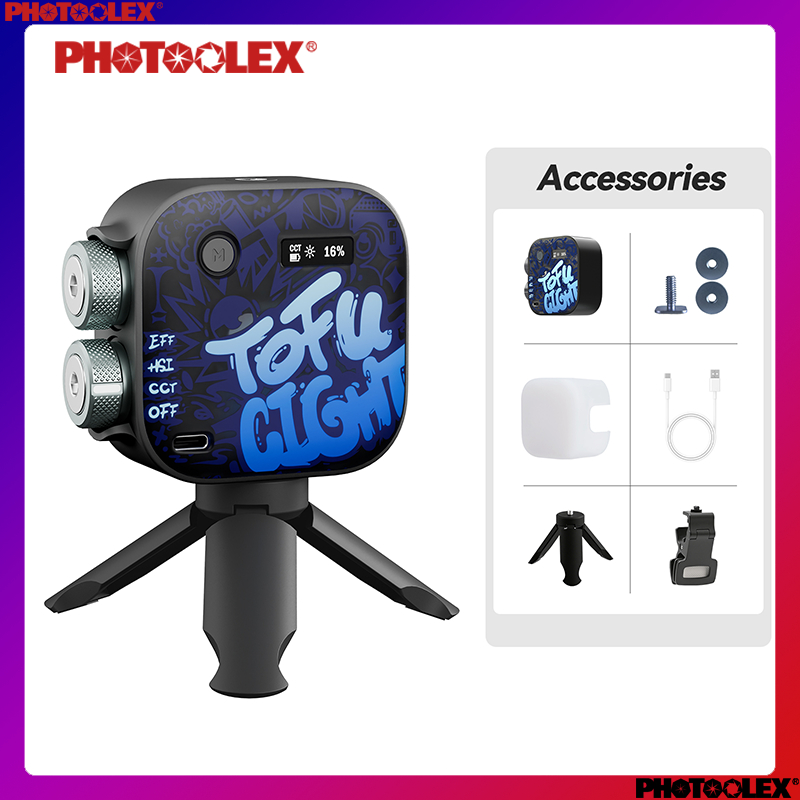 PHOTOOLEX 100% Official Genuine TOFU Light HSI36000 Full Color RGB Fill ...