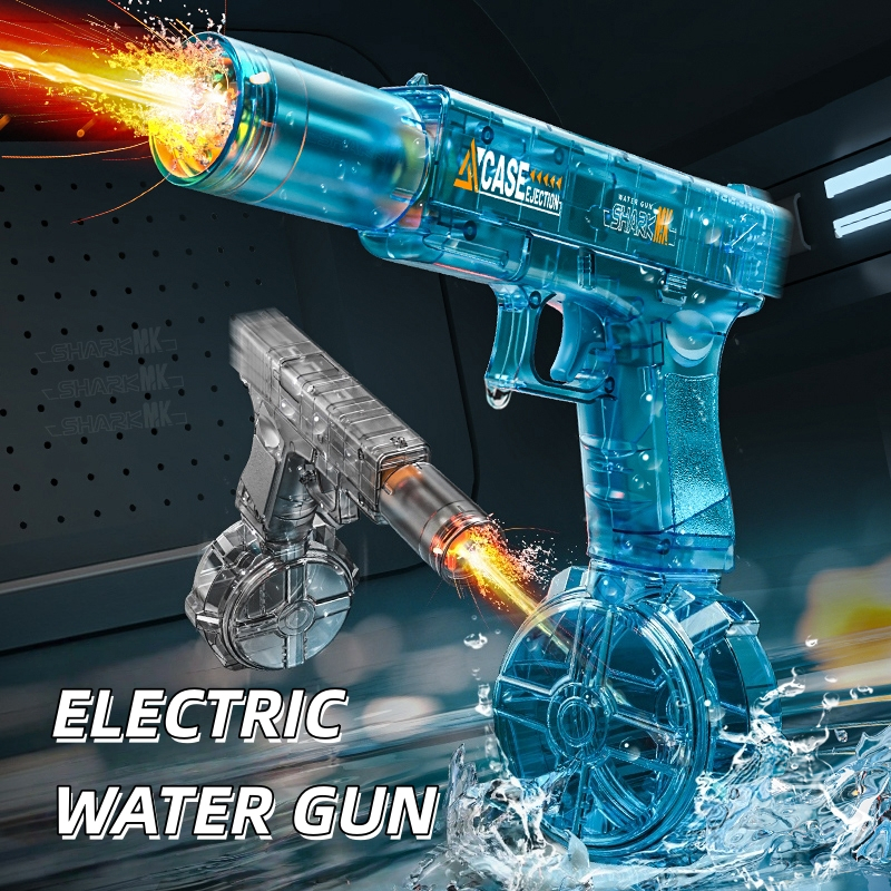 Glock Electric Water Gun with Light & High Capacity Water Tank ...